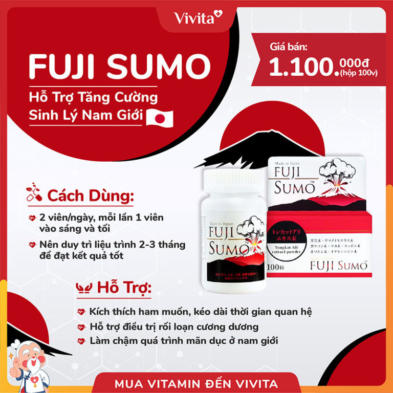 Fuji Sumo Nhật Bản (100 viên) hỗ trợ sinh lý nam mới nhất
