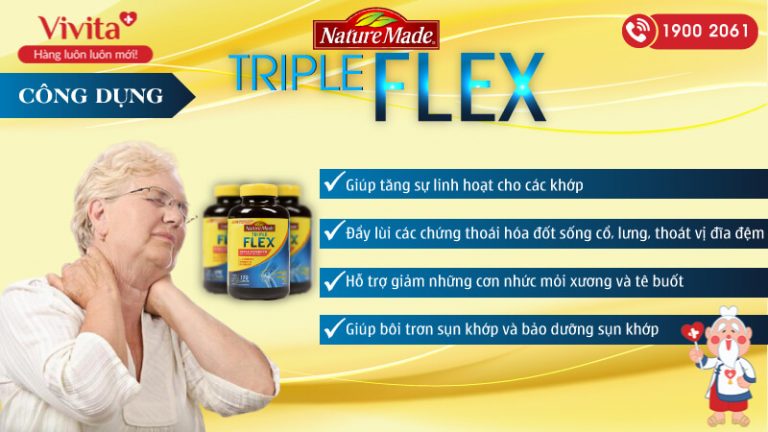 Nature Made Triple Flex Giảm Đau Khớp Hộp 170 Viên Mới