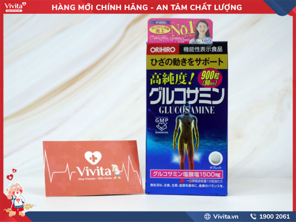 Orihiro Glucosamine 1500mg hỗ trợ xương khớp Hộp 900 viên