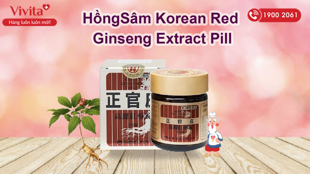Hồng sâm Korean Red Ginseng Extract Pill [MỚI NHẤT 2024] Hộp 200viên