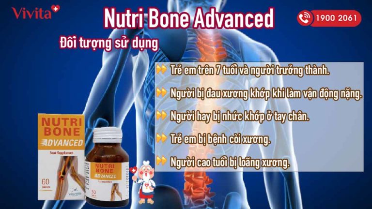 Nutri Bone Advanced hỗ trợ xương khớp Hộp 60 viên mới 2024