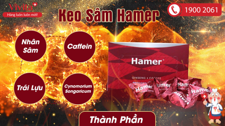 Kẹo Sâm Hamer G28Q79 Mỹ Tăng Sức Mạnh Nam Giới 32 viên