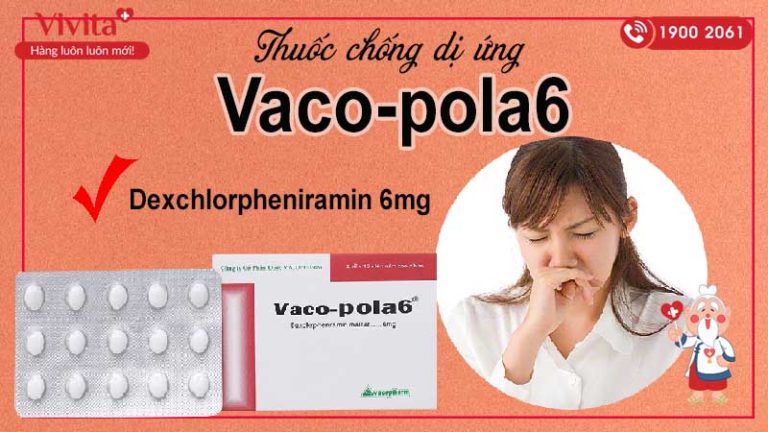 Thuốc chống dị ứng Vaco-pola6 Hộp 30 viên - Nhà Thuốc VIVITA