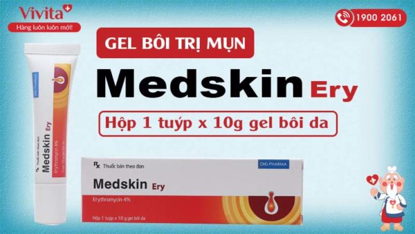 Gel Trị Mụn Medskin Ery Tuýp 10g Nhà Thuốc Vivita
