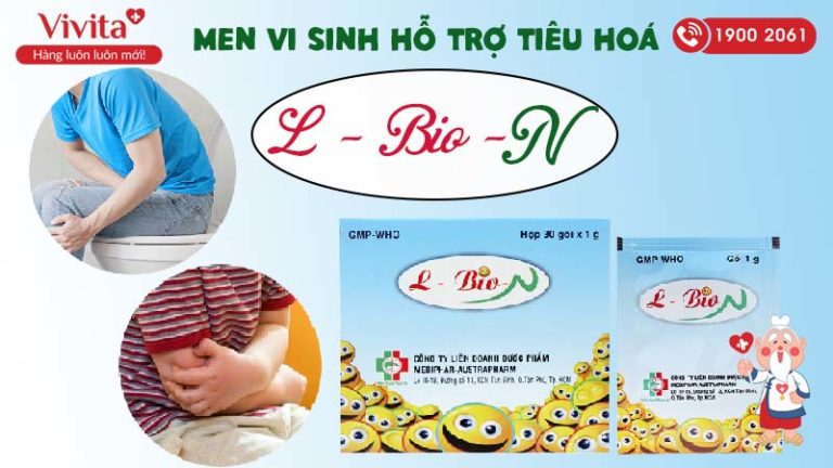 Rất Hay: Men vi sinh hỗ trợ tiêu hoá L Bio N | Hộp 30 gói