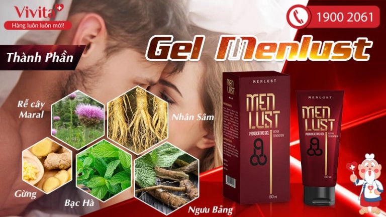 Gel Menlust Hỗ Trợ Bôi Trơn Và Kéo Dài Thời Gian Quan Hệ 2024