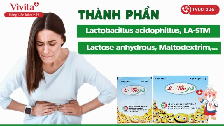 Rất Hay: Men vi sinh hỗ trợ tiêu hoá L Bio N | Hộp 30 gói