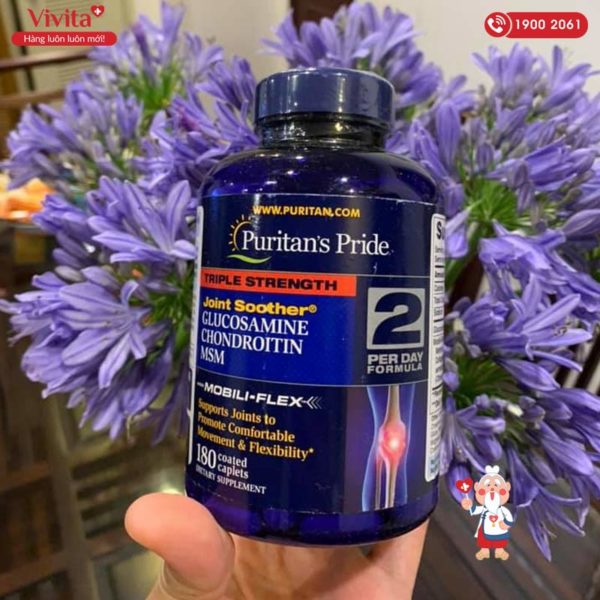 Puritan's Pride Triple Strength Hỗ Trợ Xương Khớp Hộp 180 Viên