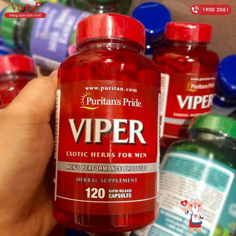 Puritan’s Pride Viper Hỗ Trợ Tăng Cường Sinh Lý Nam | Hộp 120 Viên