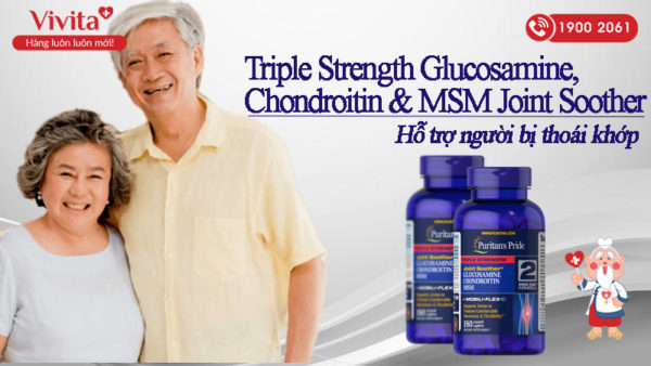 Puritan's Pride Triple Strength Hỗ Trợ Xương Khớp Hộp 180 Viên