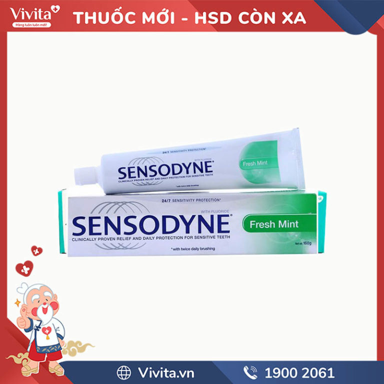 [HÀNG MỚI] Kem đánh răng Sensodyne Fresh Mint 160g - VIVITA