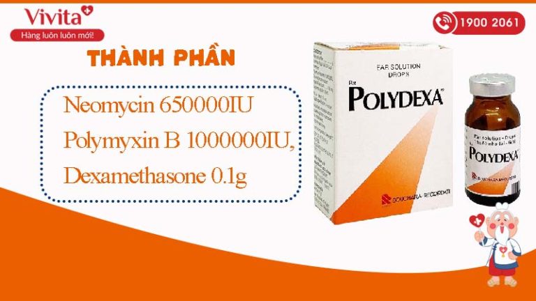 Thuốc nhỏ tai trị viêm tai ngoài Polydexa Chai 10.5ml - Nhà Thuốc VIVITA