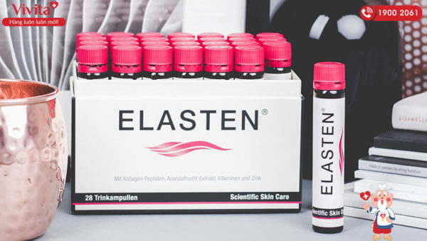 Elasten Collagen Đức dạng nước hỗ trợ da sáng mịn trẻ hoá mới