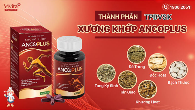 Ancoplus Hỗ Trợ Xương Khớp Phục Hồi Mạnh Khỏe Hộp 90 Viên
