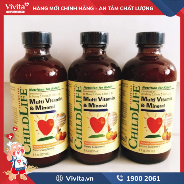 ChildLife Multi Vitamin Mineral chai 237ml vitamin tổng hợp cho bé