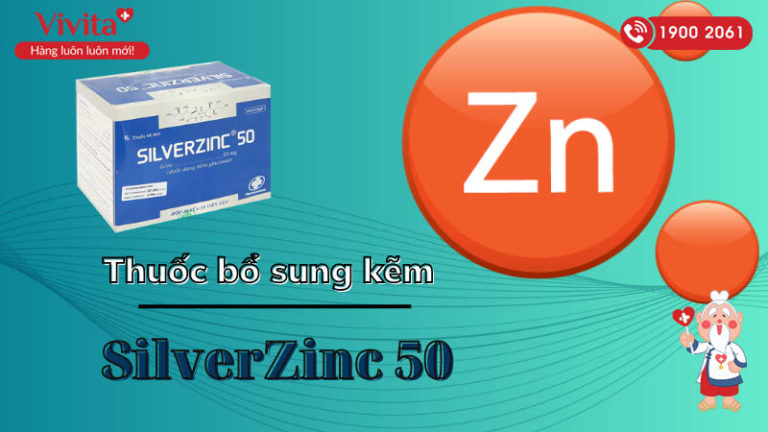 Thuốc bổ sung kẽm SilverZinc 50 Hộp 100 viên - Nhà Thuốc VIVITA