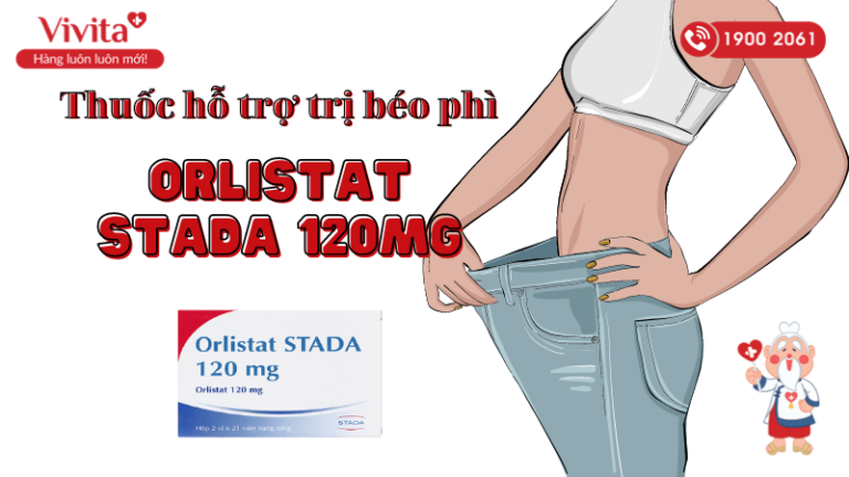 Thuốc hỗ trợ trị béo phì Orlistat Stada 120mg Hộp 42 viên - VIVITA