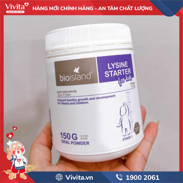 Bioisland Lysine Starter For Kid hộp 150g hỗ trợ tăng chiều cao