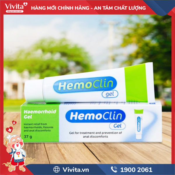 Gel Hemoclin tuýp 37g hỗ trợ điều trị và phòng ngừa bệnh trĩ