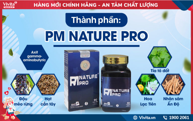 PM Nature Pro hộp 90 viên hỗ trợ ngủ ngon giấc 2024
