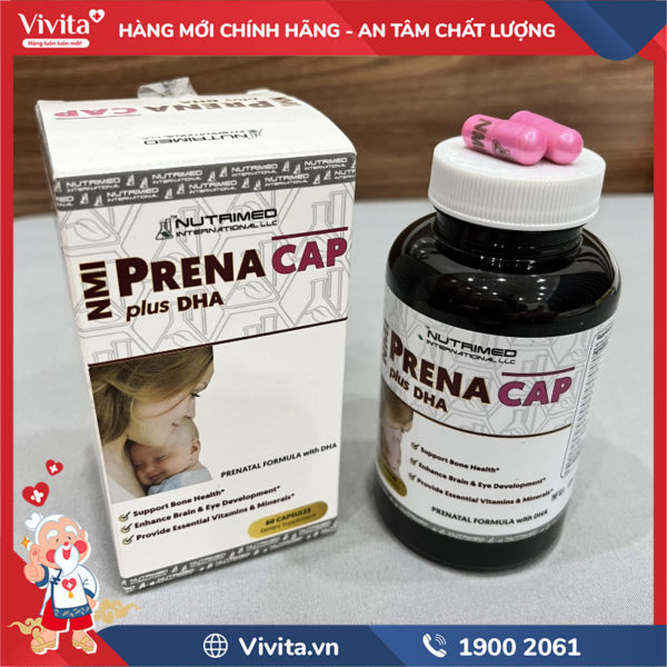 NMI Prena Cap Plus DHA hỗ trợ bổ sung vitamin cho mẹ bầu