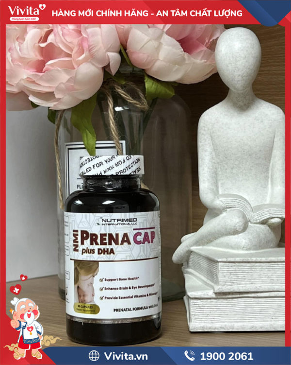 NMI Prena Cap Plus DHA hỗ trợ bổ sung vitamin cho mẹ bầu