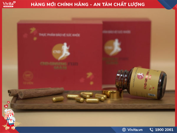 Cnd Ginseng Run Man hộp 10 viên hỗ trợ tăng cường sinh lý nam