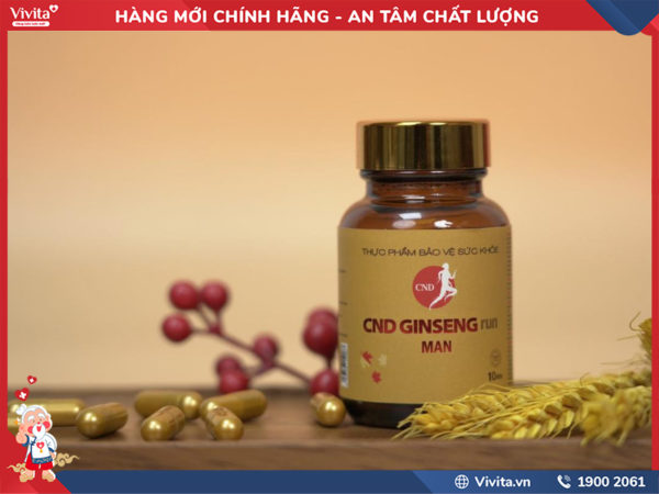 Cnd Ginseng Run Man hộp 10 viên hỗ trợ tăng cường sinh lý nam