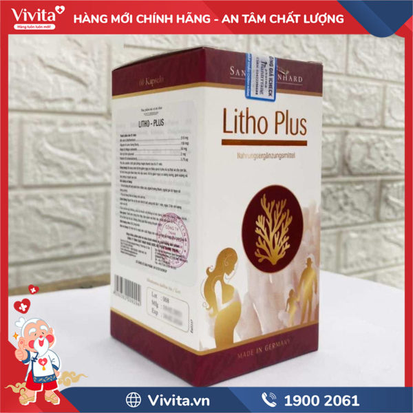 Litho Plus hộp 60v hỗ trợ bổ sung canxi giảm nguy cơ loãng xương