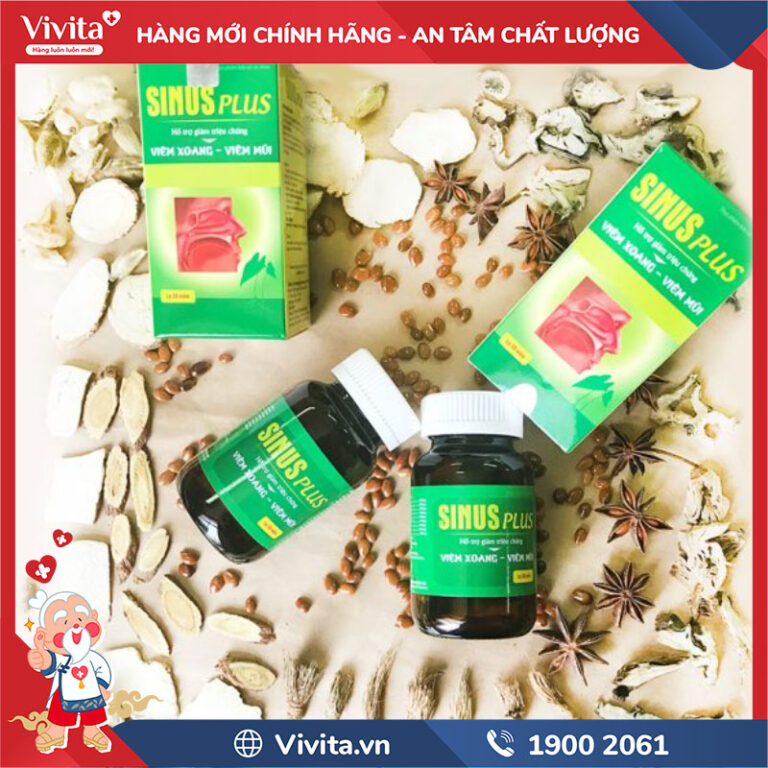 Sinus Plus hộp 50 viên hỗ trợ trị viêm xoang, thông mũi