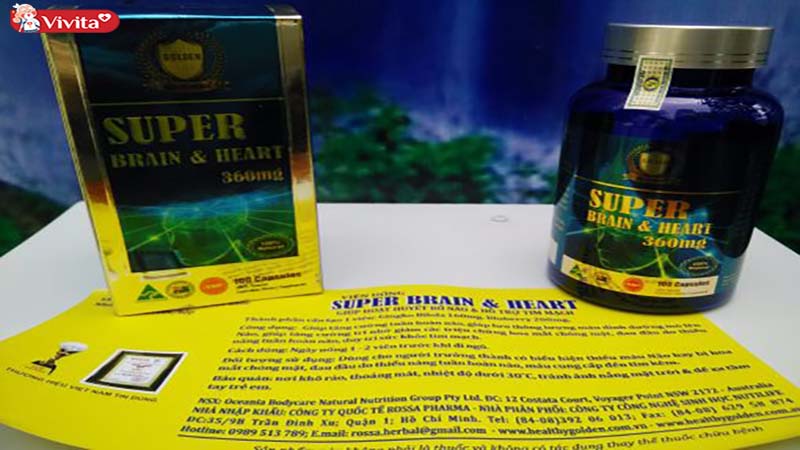 Golden Super Brain & Heart 360mg có tốt không? Công dụng