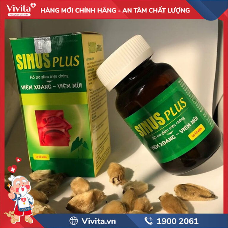 Sinus Plus hộp 50 viên hỗ trợ trị viêm xoang, thông mũi