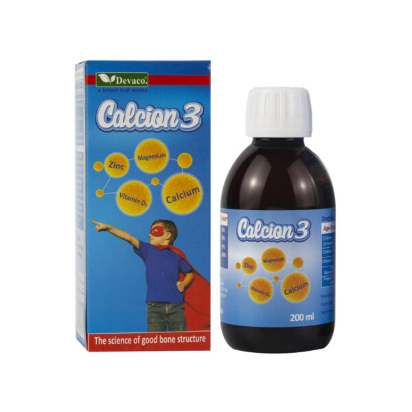 Calcion 3 chai 200ml hỗ trợ tăng cường chiều cao cho trẻ