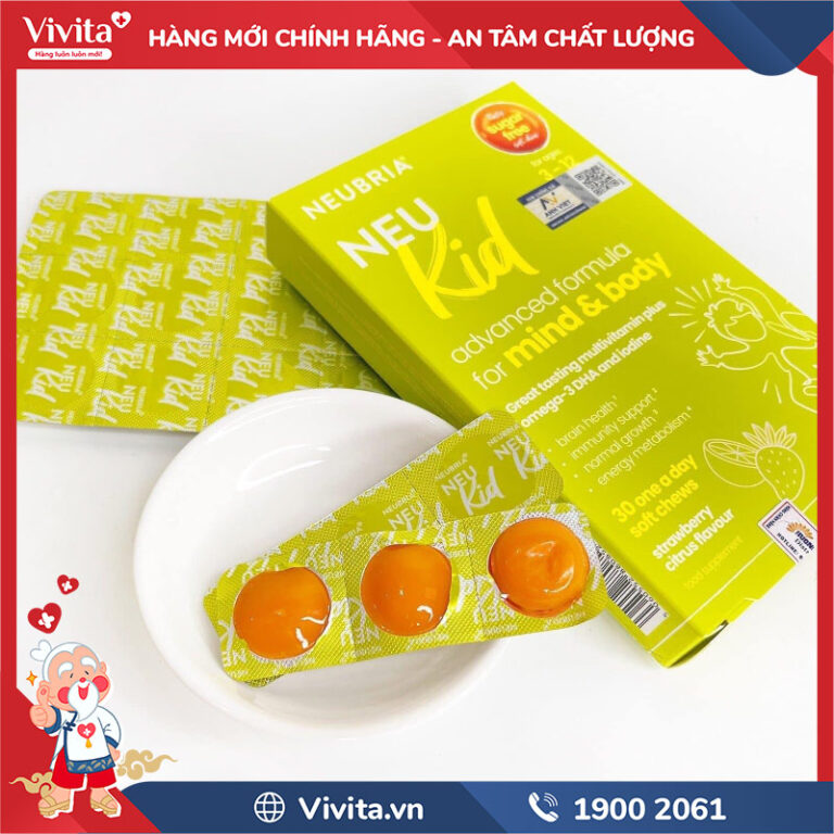 Neubria Neu Kid hộp 30 viên hỗ trợ bổ sung Multivitamin cho bé