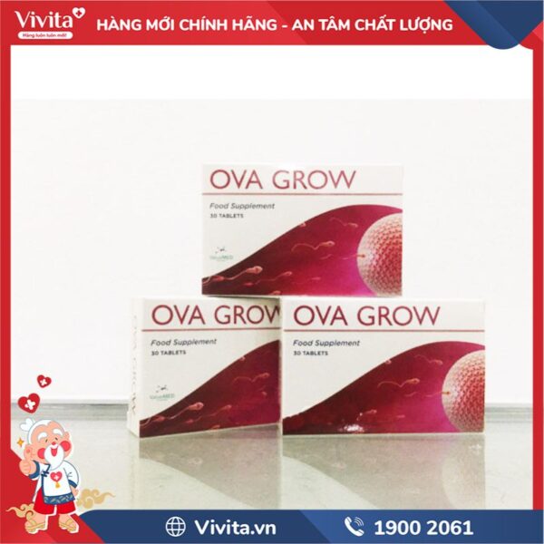 Ova Grow Viên Uống Hỗ Trợ Bổ Trứng Cho Nữ (hộp 30 viên)