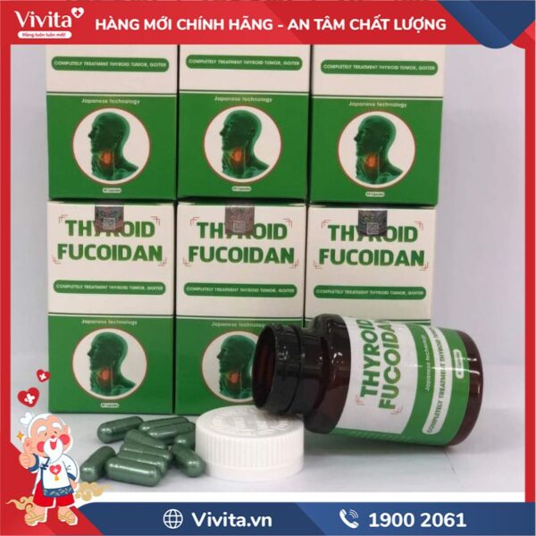 Thyroid Fucoidan hỗ trợ giảm nguy cơ phát triển u tuyến giáp (60v)