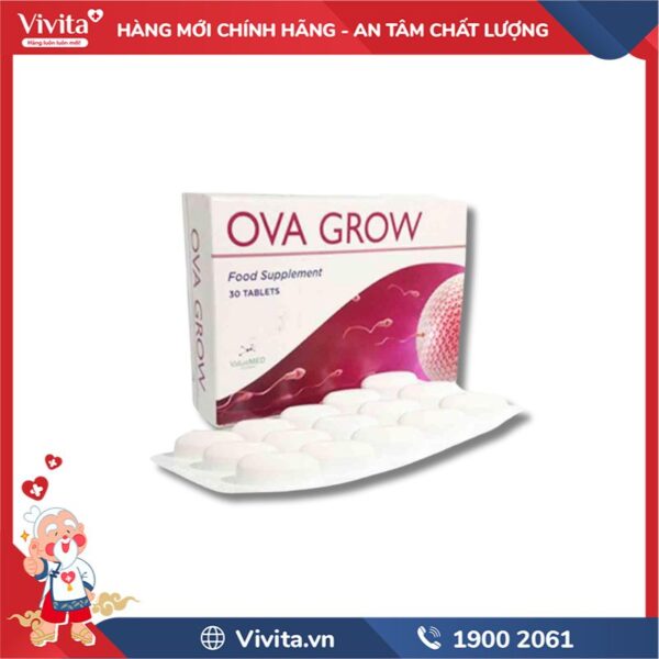 Ova Grow Viên Uống Hỗ Trợ Bổ Trứng Cho Nữ (hộp 30 viên)