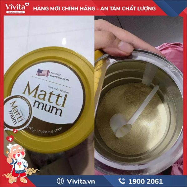 Sữa Matti Mum sữa hạt lợi sữa cho mẹ (Hộp 650g)