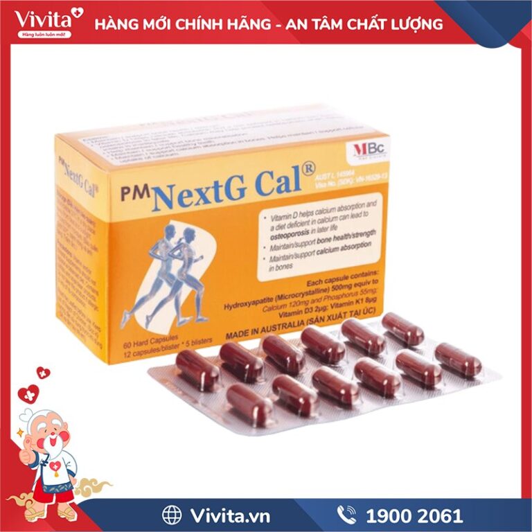 PM NextG Cal Hỗ Trợ Bổ Sung Canxi, Phòng ngừa Loãng Xương