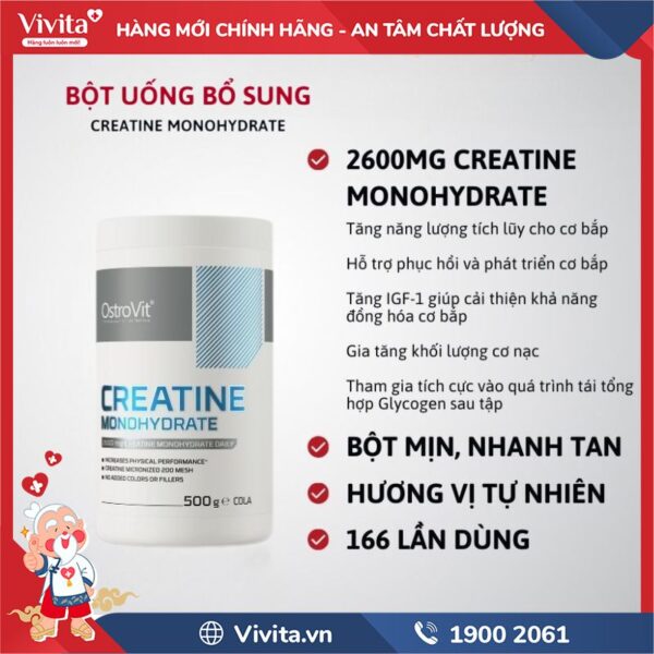 Creatine Monohydrate Bột Hỗ Trợ Tăng Cơ (Hộp 500g)