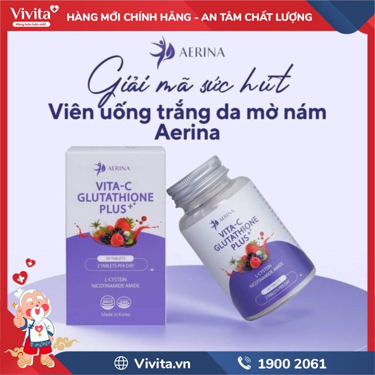 Vita-C Glutathione Plus+ Cải Thiện Làn Da (Hộp 1 lọ x 30 viên)