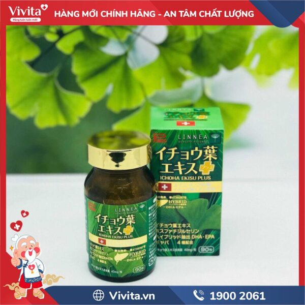 Ichoha Ekisu Plus Hỗ Trợ Cải Thiện Trí Nhớ (Hộp 90 viên)