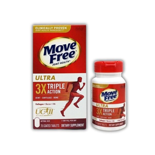 Move Free Ultra 3x Triple Action Hỗ Trợ Xương Khớp (Hộp 75 viên)