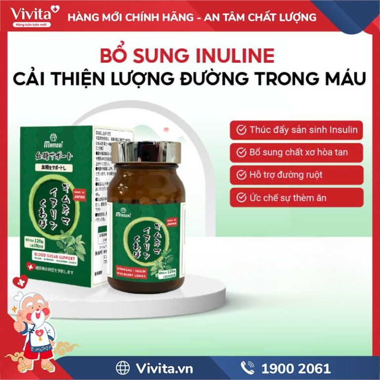 Mamori Gymnema Inulin Giúp Giảm Đường Huyết (Hộp 120 viên)