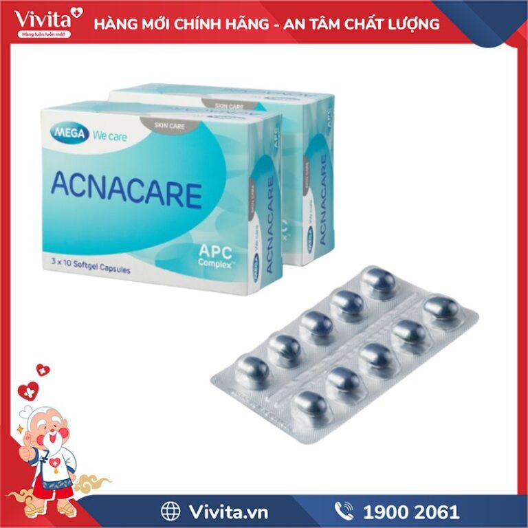 Acnacare Thái Lan Viên Uống Hỗ Trợ Trị Mụn (Hộp 30 viên)