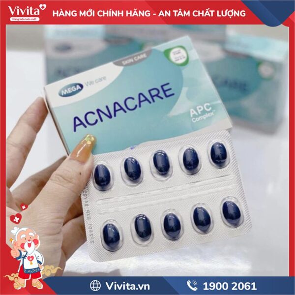 Acnacare Thái Lan Viên Uống Hỗ Trợ Trị Mụn (Hộp 30 viên)