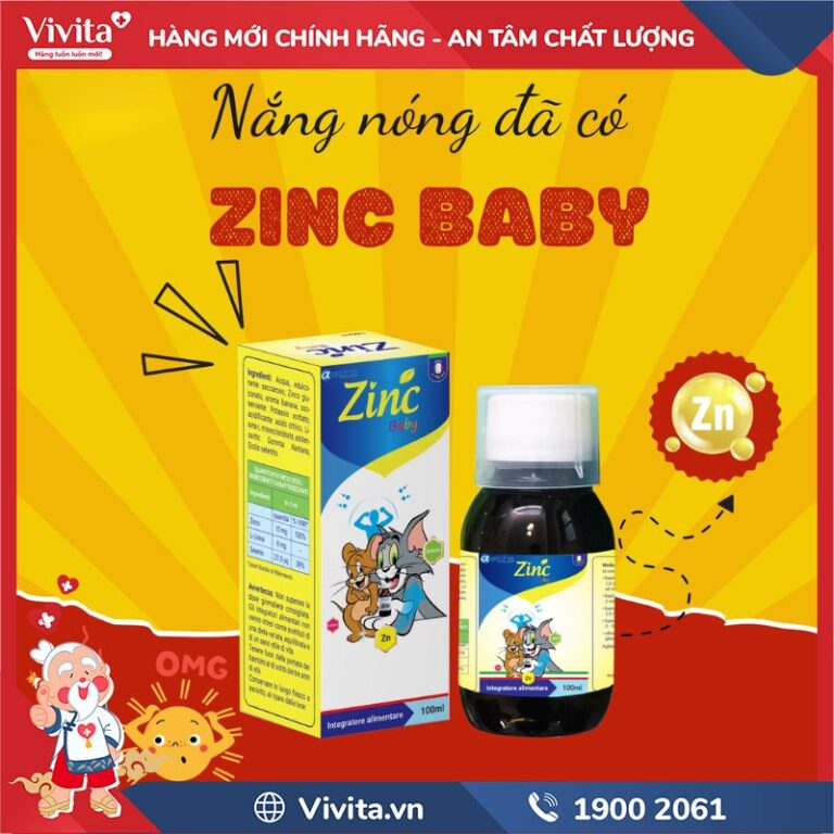 Zinc Baby Dung Dịch Uống Hỗ Trợ Bổ Sung Lysine, Kẽm