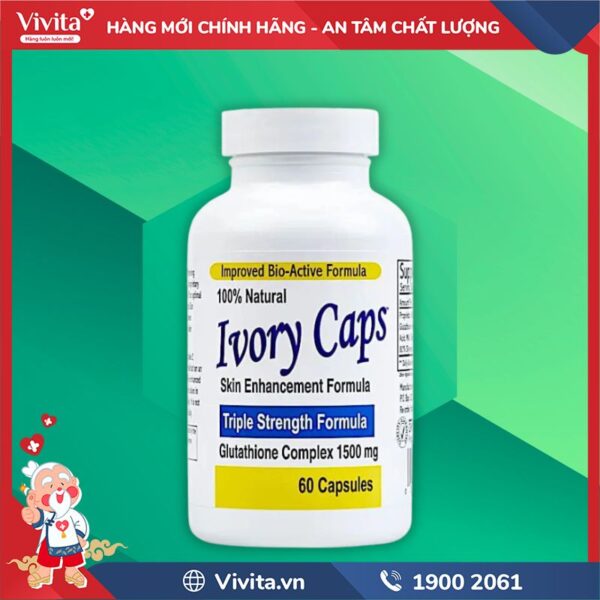 Ivory Caps Viên Uống Hỗ Trợ Trắng Da, Làm Mờ Thâm Nám