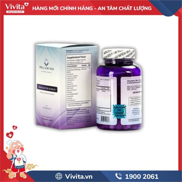 Relumins Advance White Hỗ Trợ Trắng Da (Hộp 90 Viên)