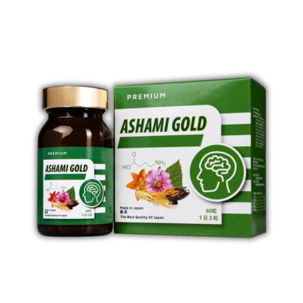 Viên uống Ashami Gold hỗ trợ cải thiện tình trạng lo âu (60 viên)